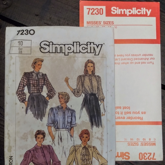 Simplicity | Tops | Vintage Simplicity 723 Sewing Pattern Uncut Misses ...
